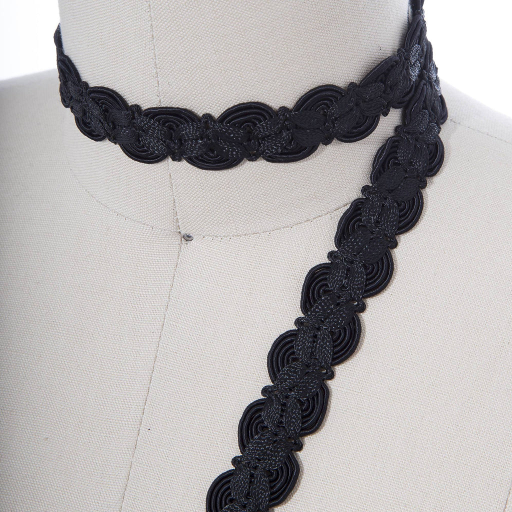3/4" Black Braided French Gimp Trim – Trim 2000 Plus